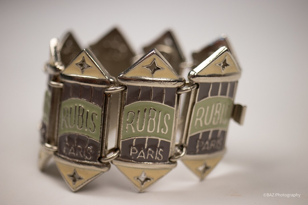 Rare - Vintage 1990s JEAN PAUL GAULTIER Rubis Paris Enameled Bracelet ...