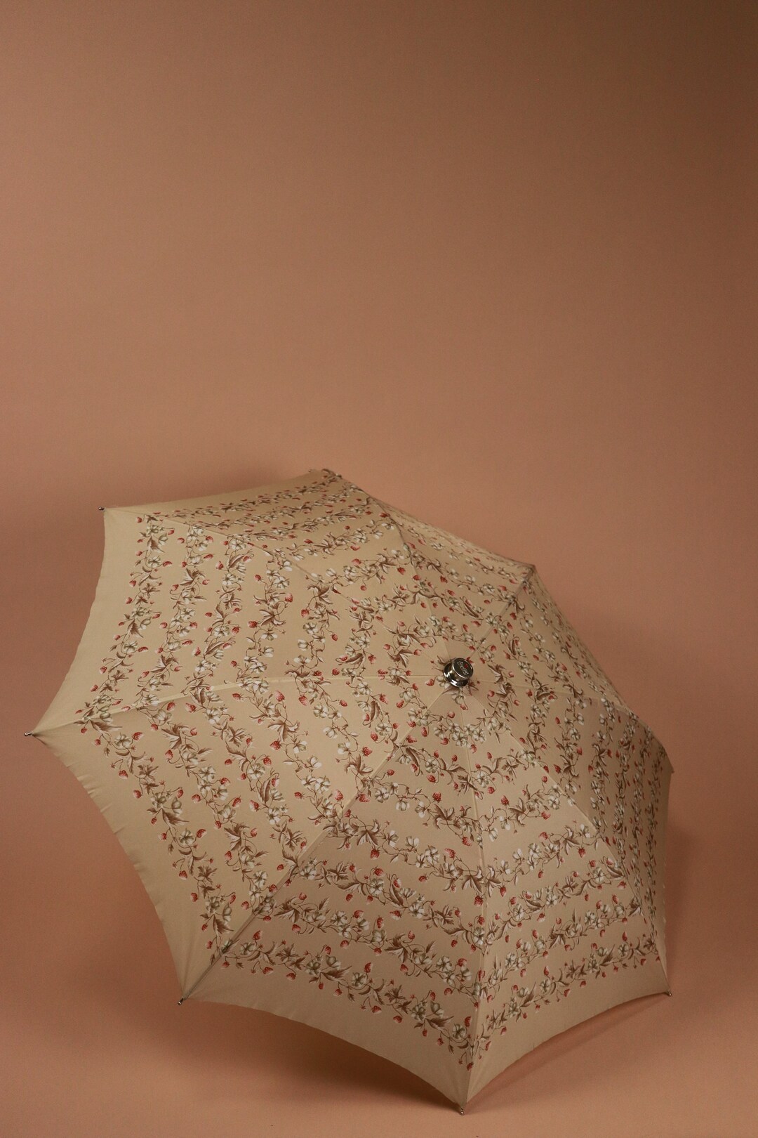 1960s Beige Strawberry KNIRPS Umbrella - Etsy