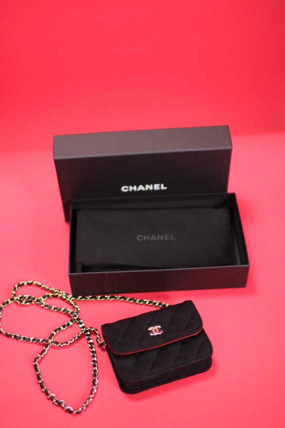 2000s CHANEL mini Flap Bag - Coco Chanel Black and re… - Gem