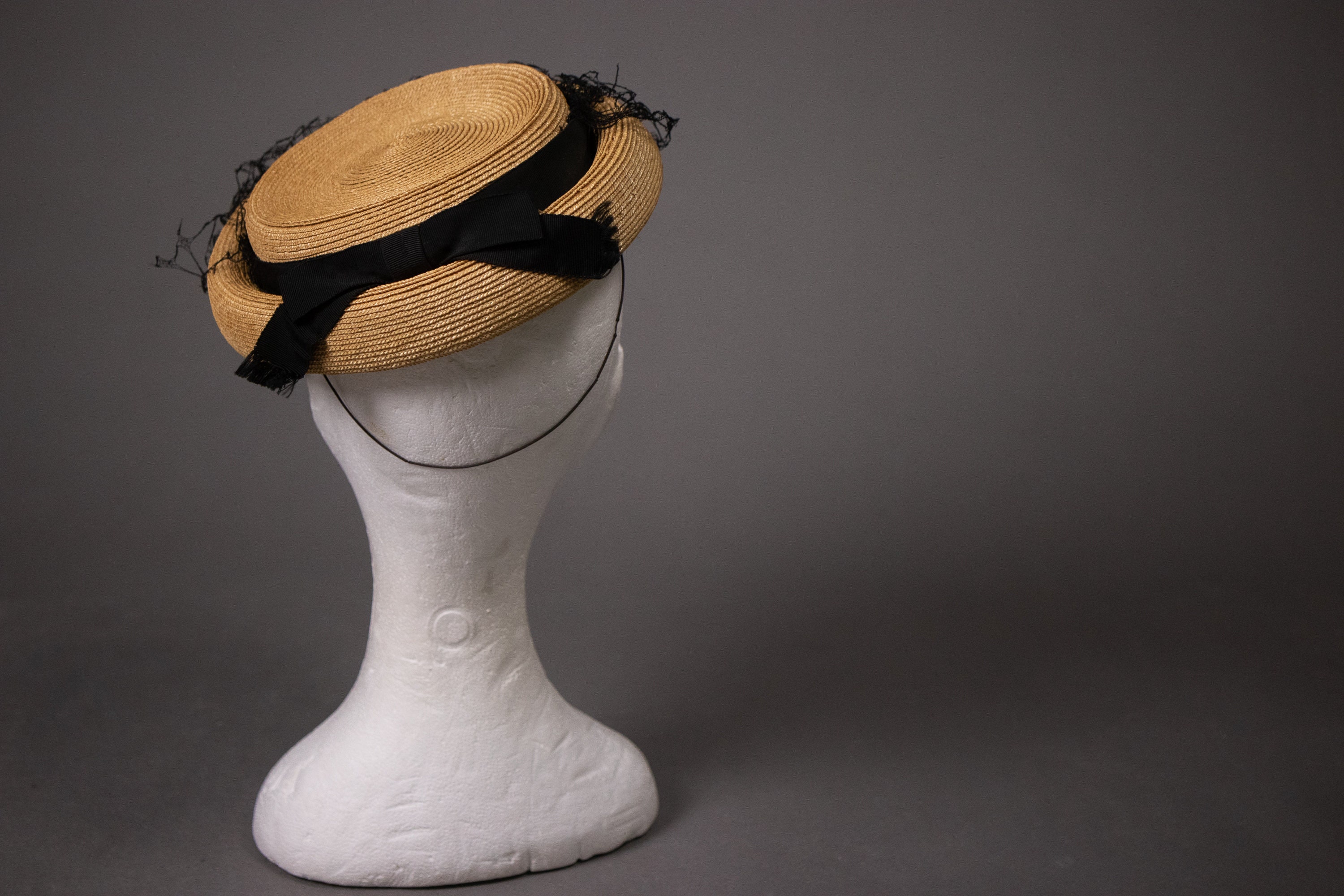 1950's Side Straw Hat 50's Straw Elegant Summer Hat - Etsy