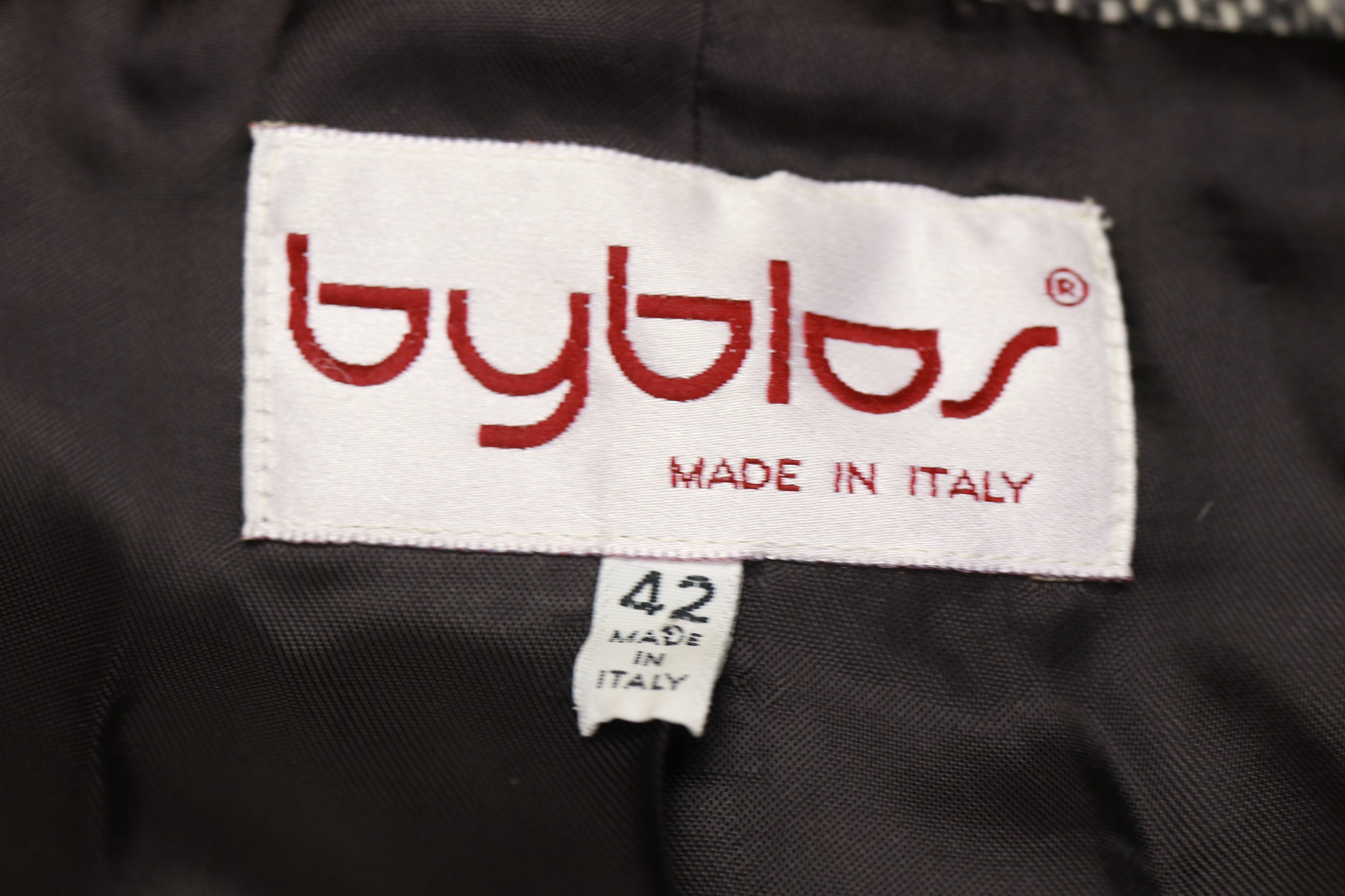 1990's ICONIC BYBLOS Grey Wool and Black Faux Fur 2 Pieces Suit - 90's ...