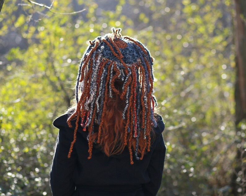 Dreadlocks City Shaman Crochet Adult Hat Embroidered Wood - Etsy