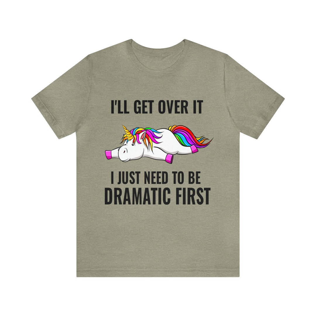 Dramatic Unicorn Cartoon Unicorn Drama Queen Unisex Jersey - Etsy