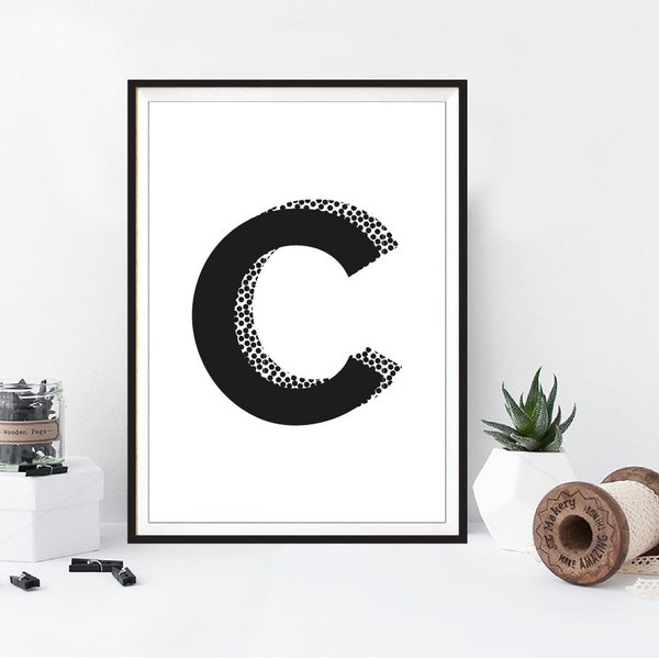 Letter C Wall Art - Etsy UK