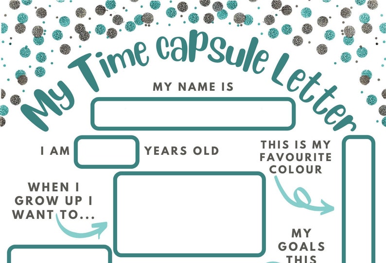 Children's Time Capsule Letter Instant Download - Etsy