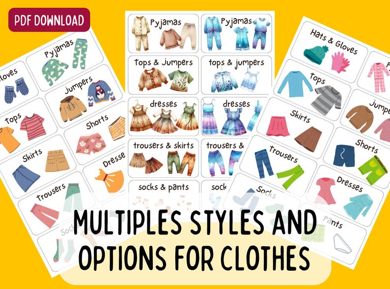 Children's Draw Labels, Instant Download Printable, Craft Organisation ...