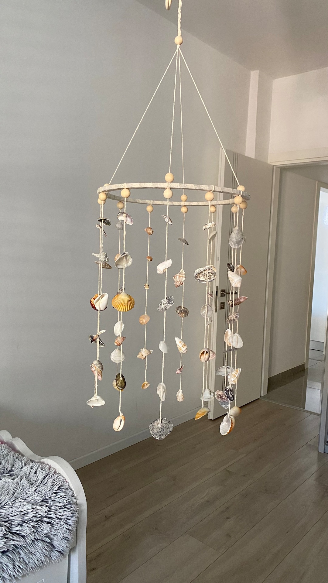 Seashell Wind Chime White Seashell Wind Chime Beach Theme - Etsy