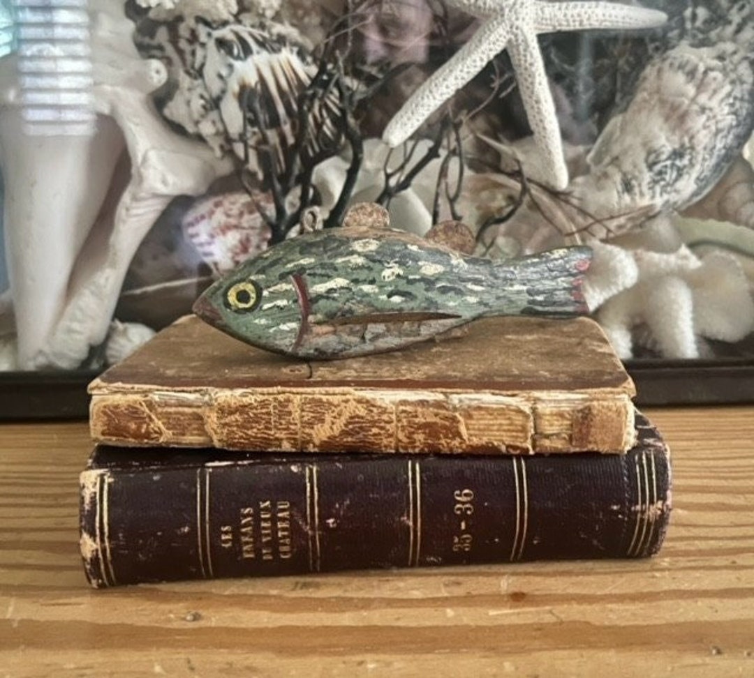 Antique Fish Decoy/antique Wood Fish Decoy/wooden Fishing Lure/carved ...