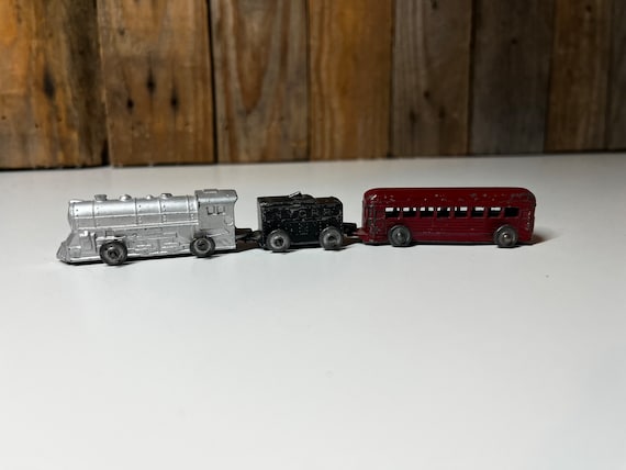 Vintage Small Steel Toy Train Barclay Made in USA 335 336 - Etsy