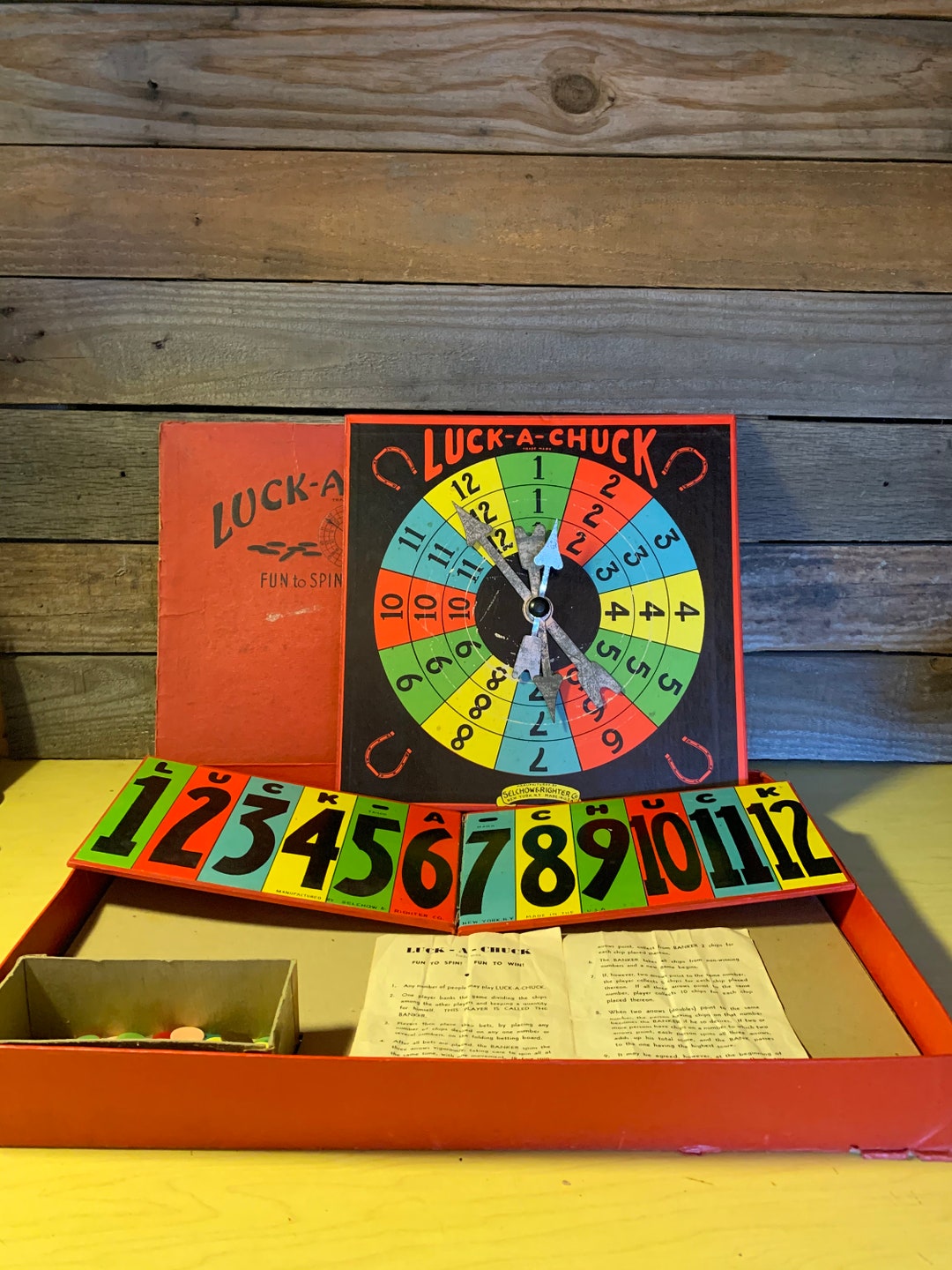 Antique “luck-a-chuck” Board Game - Etsy