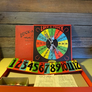 Antique luck-a-chuck Board Game - Etsy