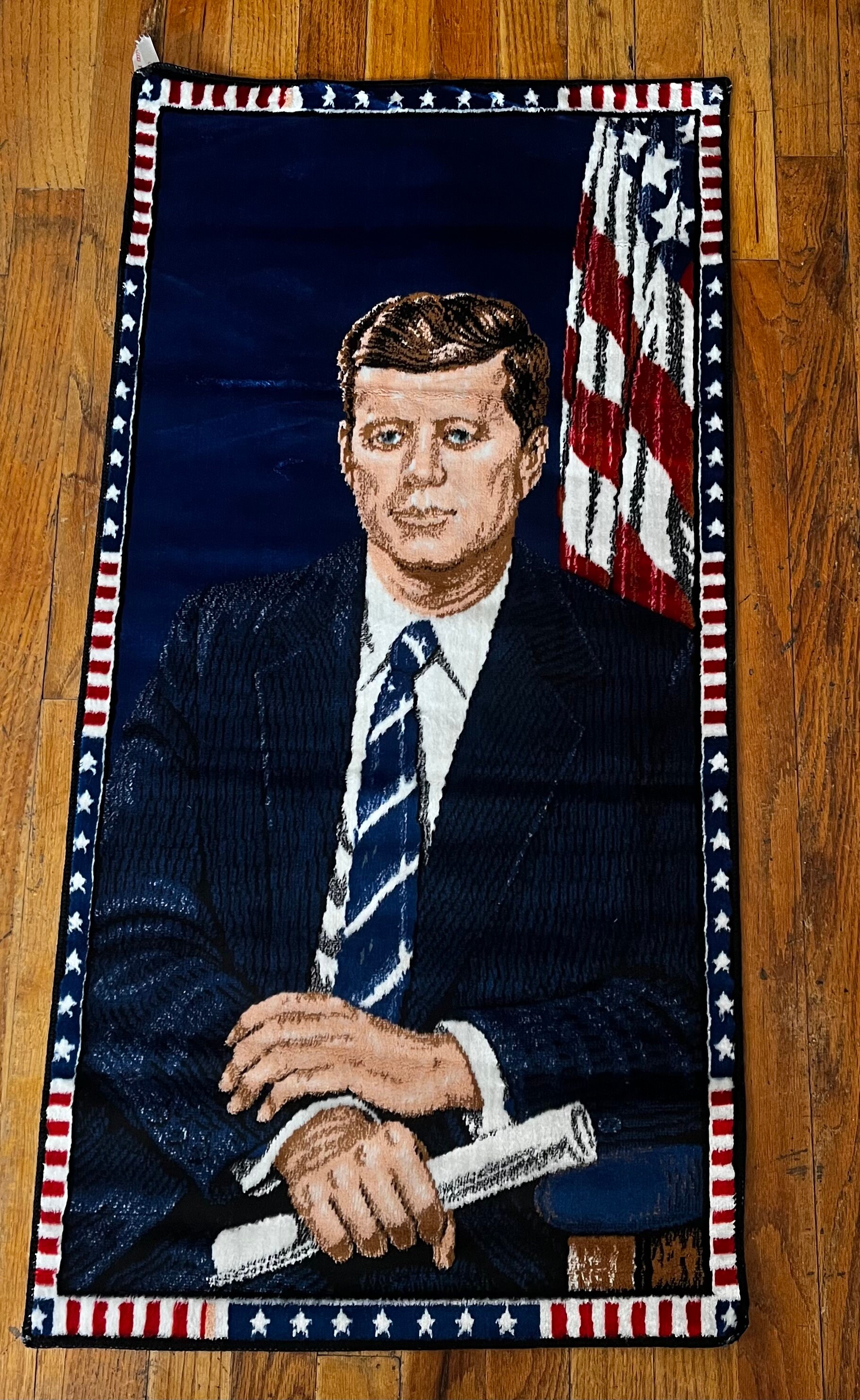 Vintage JFK Banner, Made in Italy - Etsy