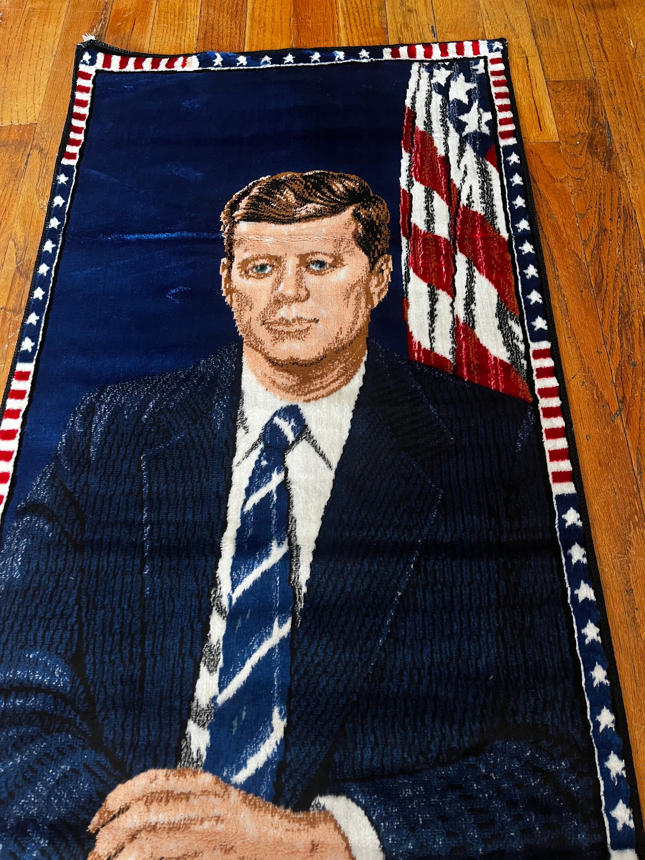 Vintage JFK Banner, Made in Italy - Etsy