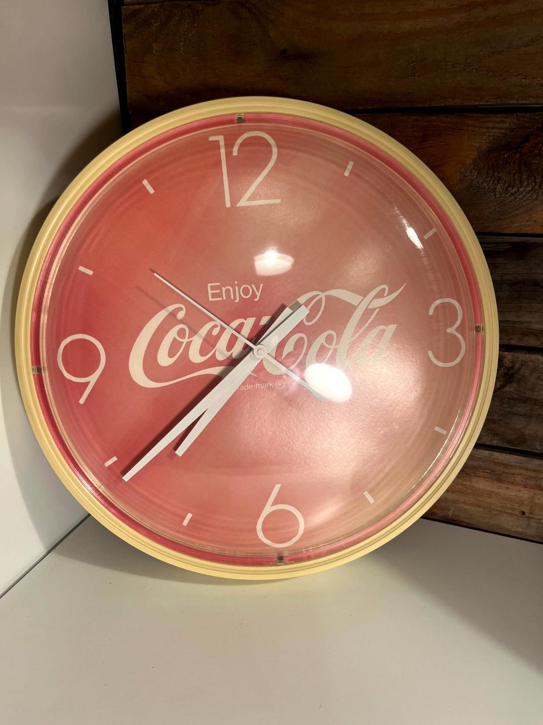 Vintage Coca Cola Button Clock, Battery Powered - Etsy