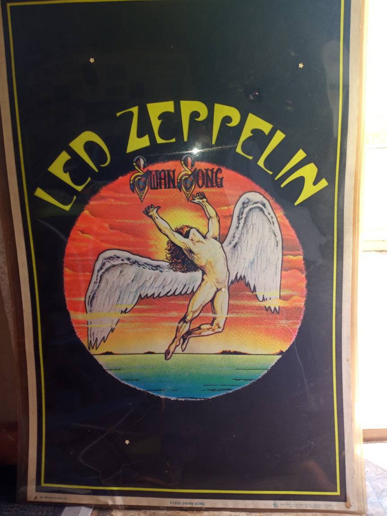 Led Zeppelin Swan Song Poster Etsy