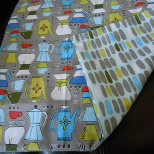 Retro Coffee Pot Coffee Carafe Pillow Cover With Coordinating Fabric ...