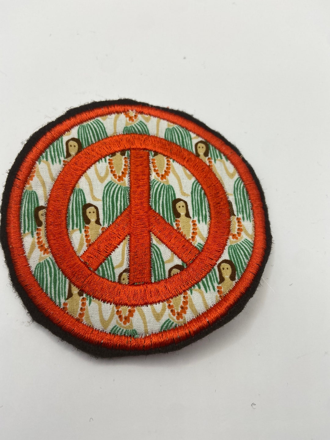 Hawaiian Hula Girls Peace Sign Patch Embroidered and Appliqued - Etsy