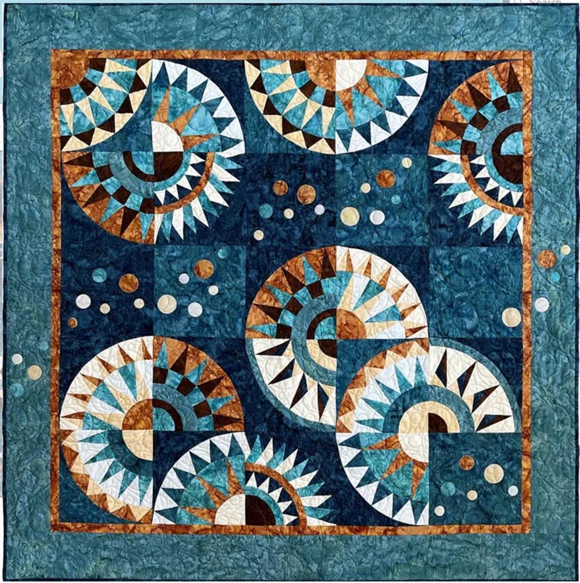 Nirvana Summer on the Delta Quilt Kit - Includes Pattern and Fabric to ...
