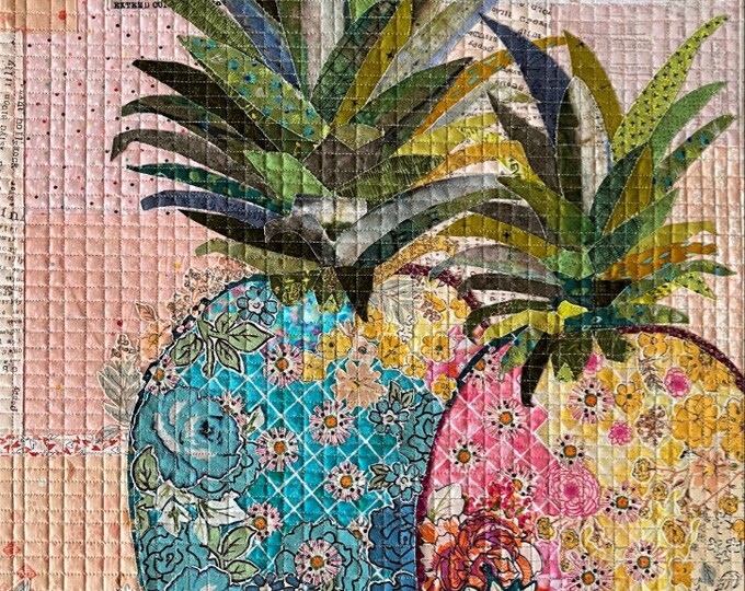 Pineapple Collage Quilt Pattern by Laura Heine - Etsy