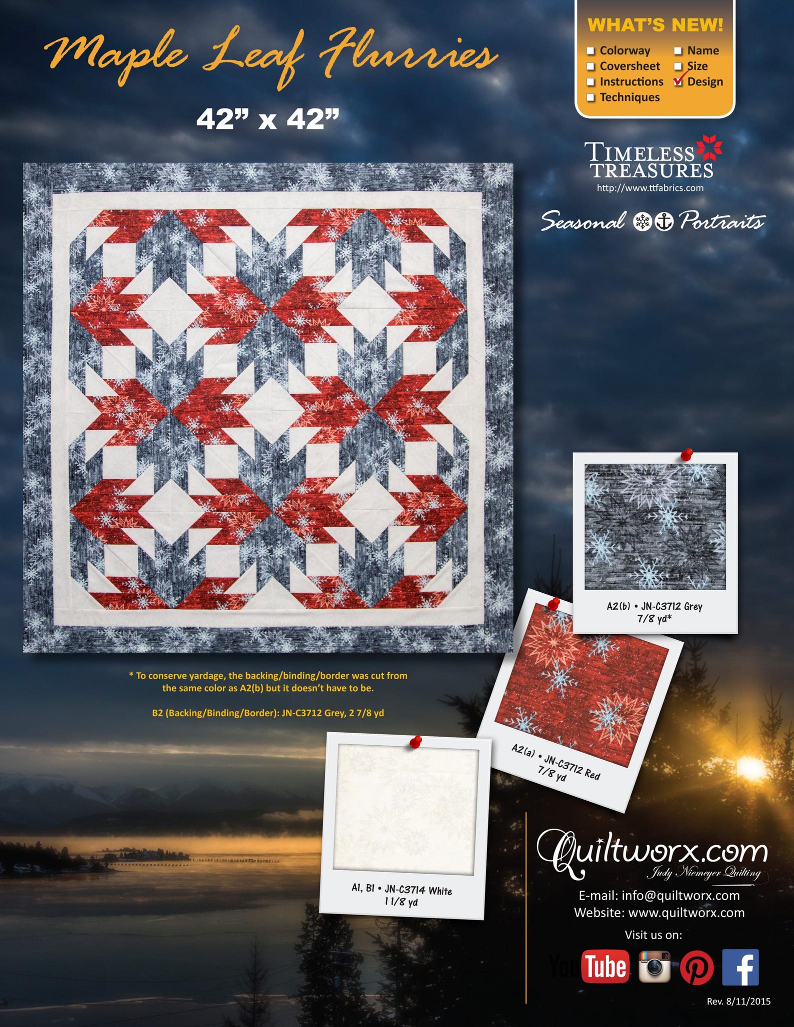 Maple Leaf Flurries Foundation Paper Piecing by Quiltworx - Neimeyer - Etsy