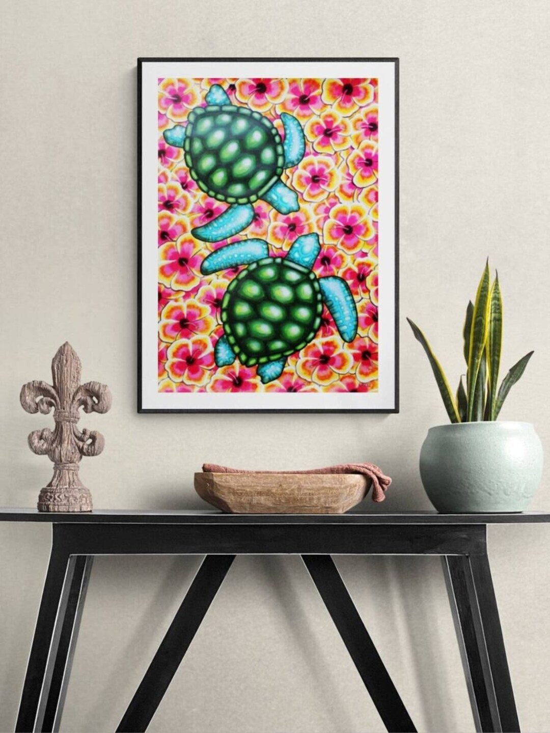 Sea Turtle Print, Green Sea Turtle Art, Sea Turtle Art, Sea Turtle Wall ...