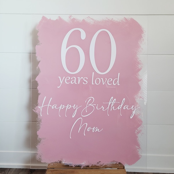 Pink Acrylic Sign - Etsy