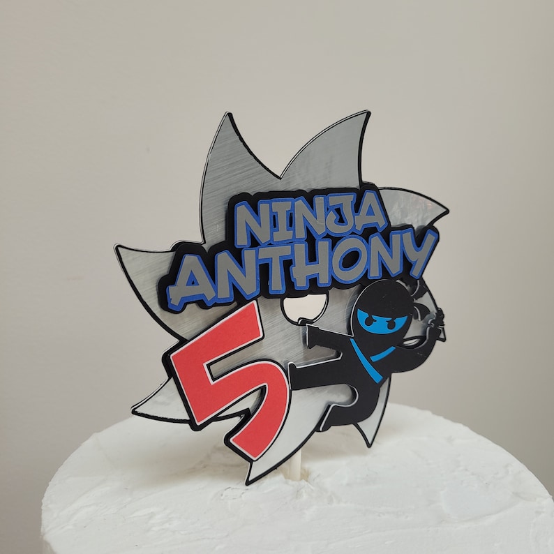 Personalized Ninja Birthday Cake Topper Ninja Topper Ninja - Etsy