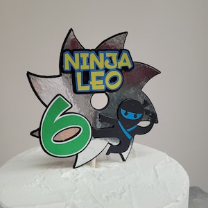 Personalized Ninja Birthday Cake Topper | Ninja Topper | Ninja Party ...