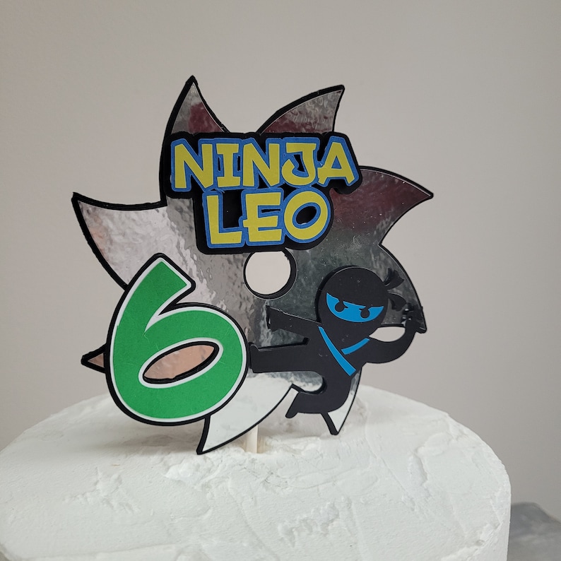 Personalized Ninja Birthday Cake Topper Ninja Topper Ninja - Etsy
