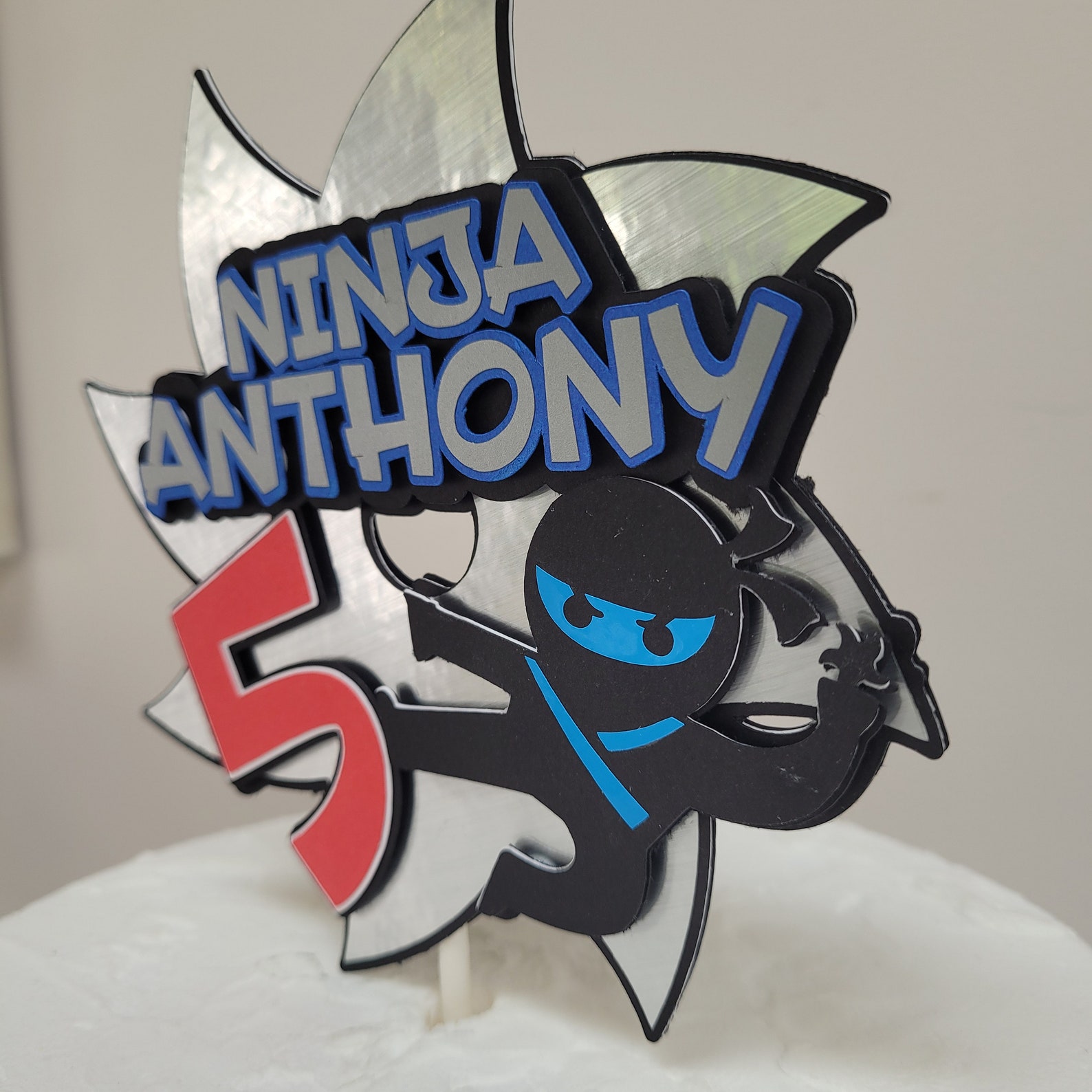 Personalized Ninja Birthday Cake Topper Ninja Topper Ninja - Etsy