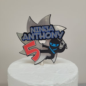 Personalized Ninja Birthday Cake Topper | Ninja Topper | Ninja Party ...