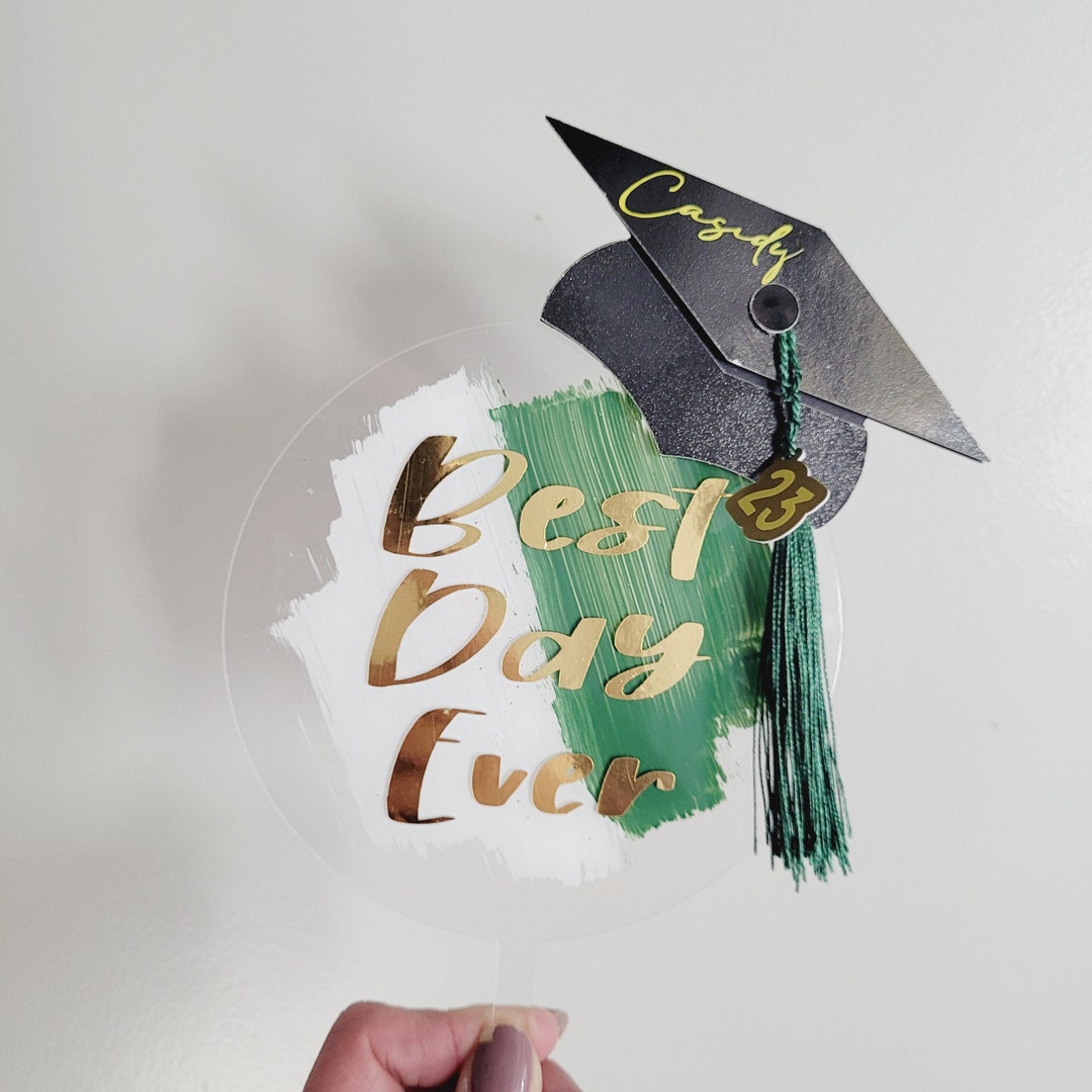 Graduation Cap Cake Topper Class of 2024 Cake Decor Personalized ...