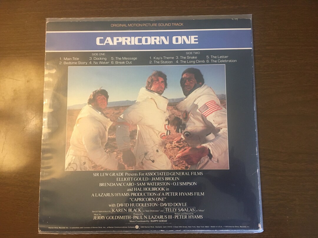 Capricorn One Sci-fi Movie Soundtrack Album - Etsy