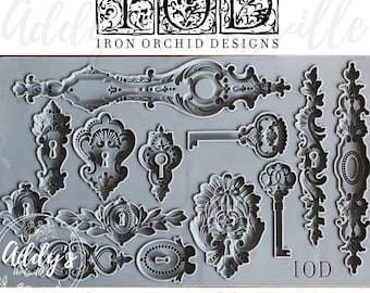 Iron Orchid Designs - Lock & Key Mould - Etsy
