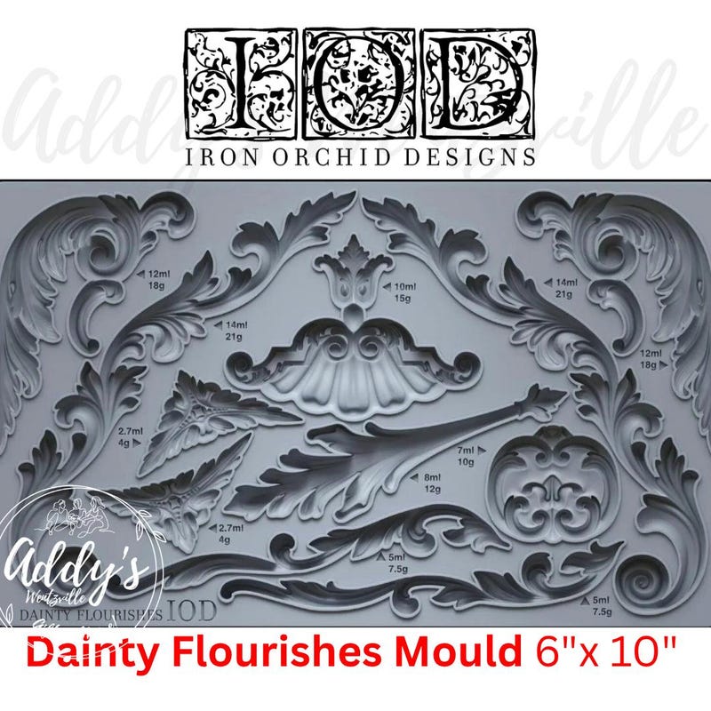Flourish Mold - Etsy