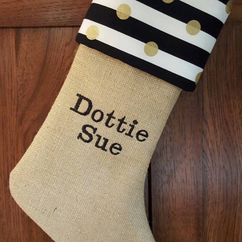 Burlap Dog Stocking - Etsy
