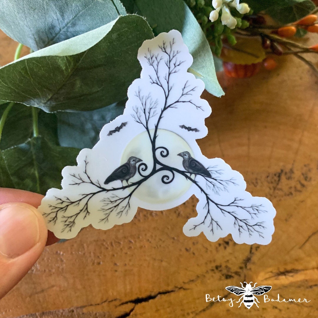 Ash & Thorn - STICKERS - Crow/raven Transparent Vinyl Stickers for ...
