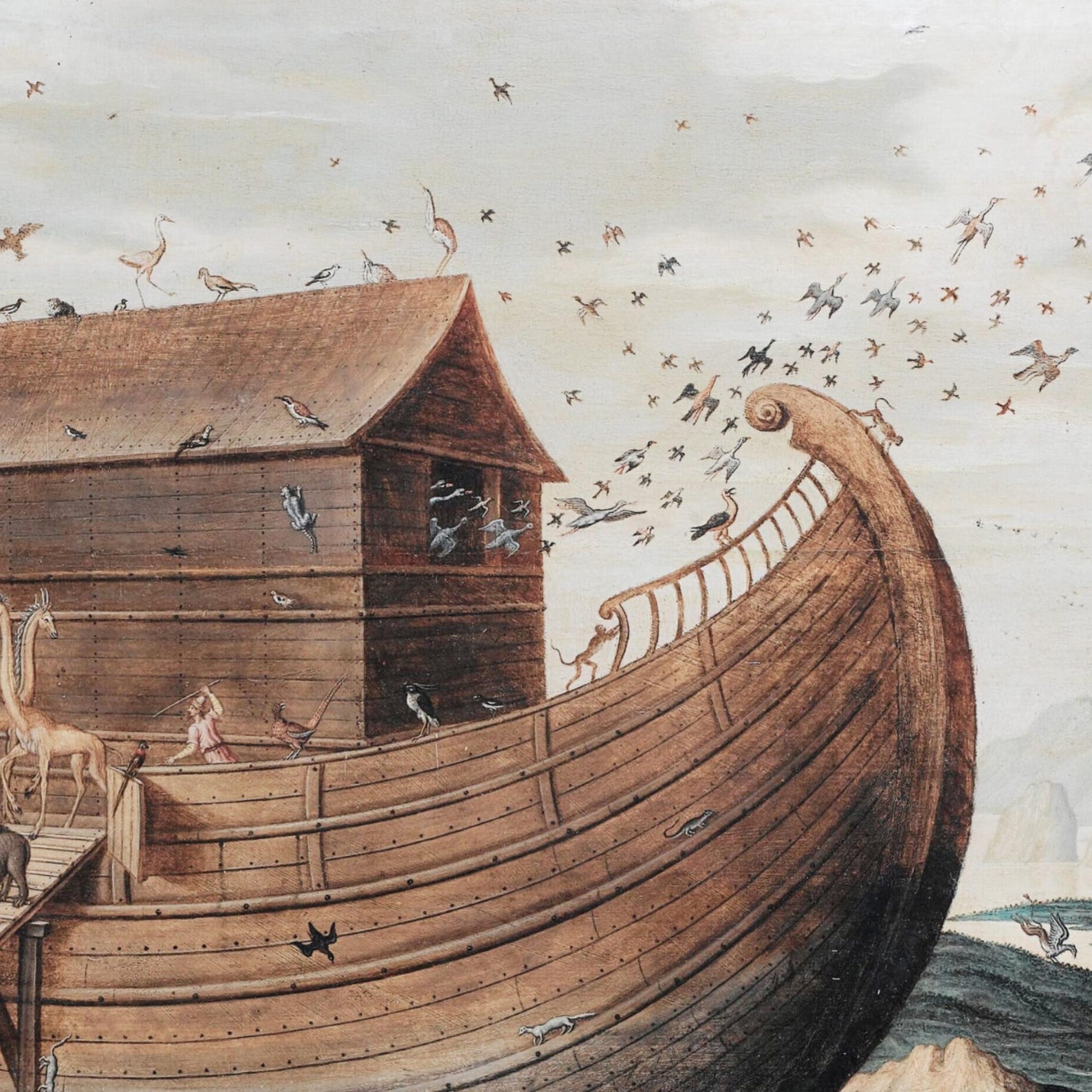 Vintage Noah's Ark Art Print for a Neutral Nursery - Unframed - Etsy