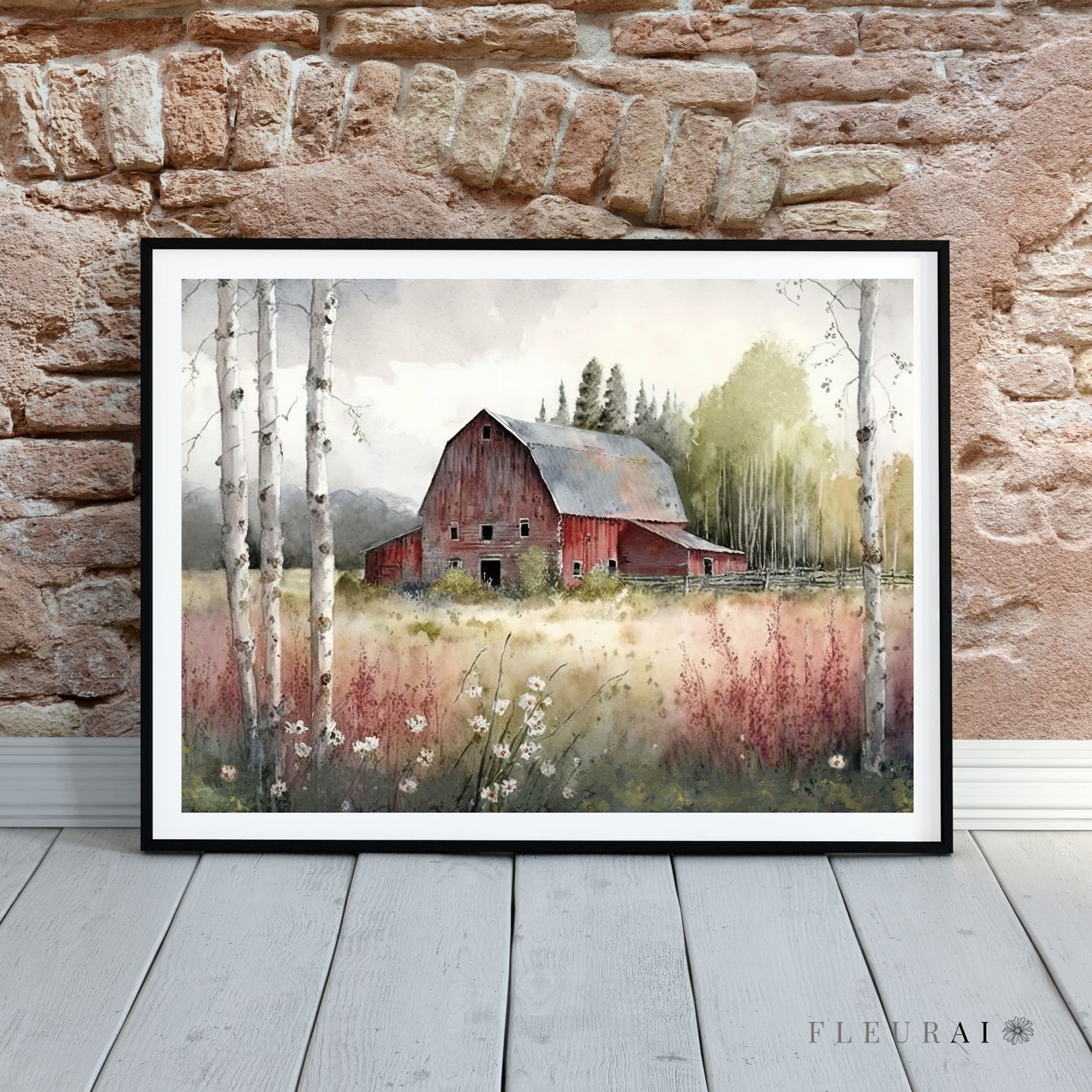 Barn Print 31723 | Decor for Modern Farmhouse, Vintage Barn Art Print ...