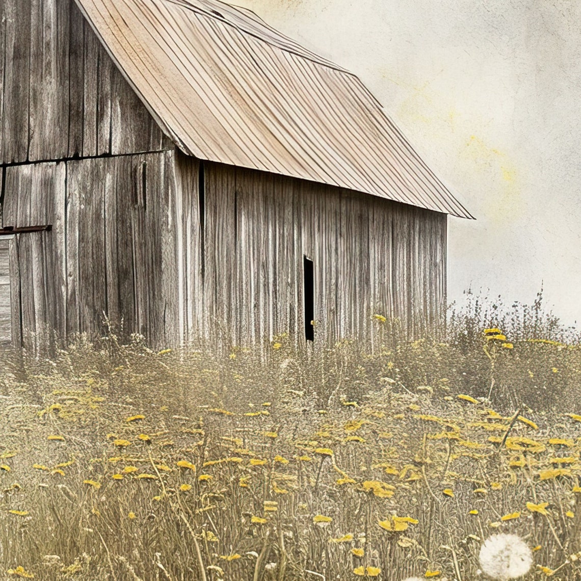 Barn Print 240124 | Decor for Modern Farmhouse, Vintage Barn Art Print ...