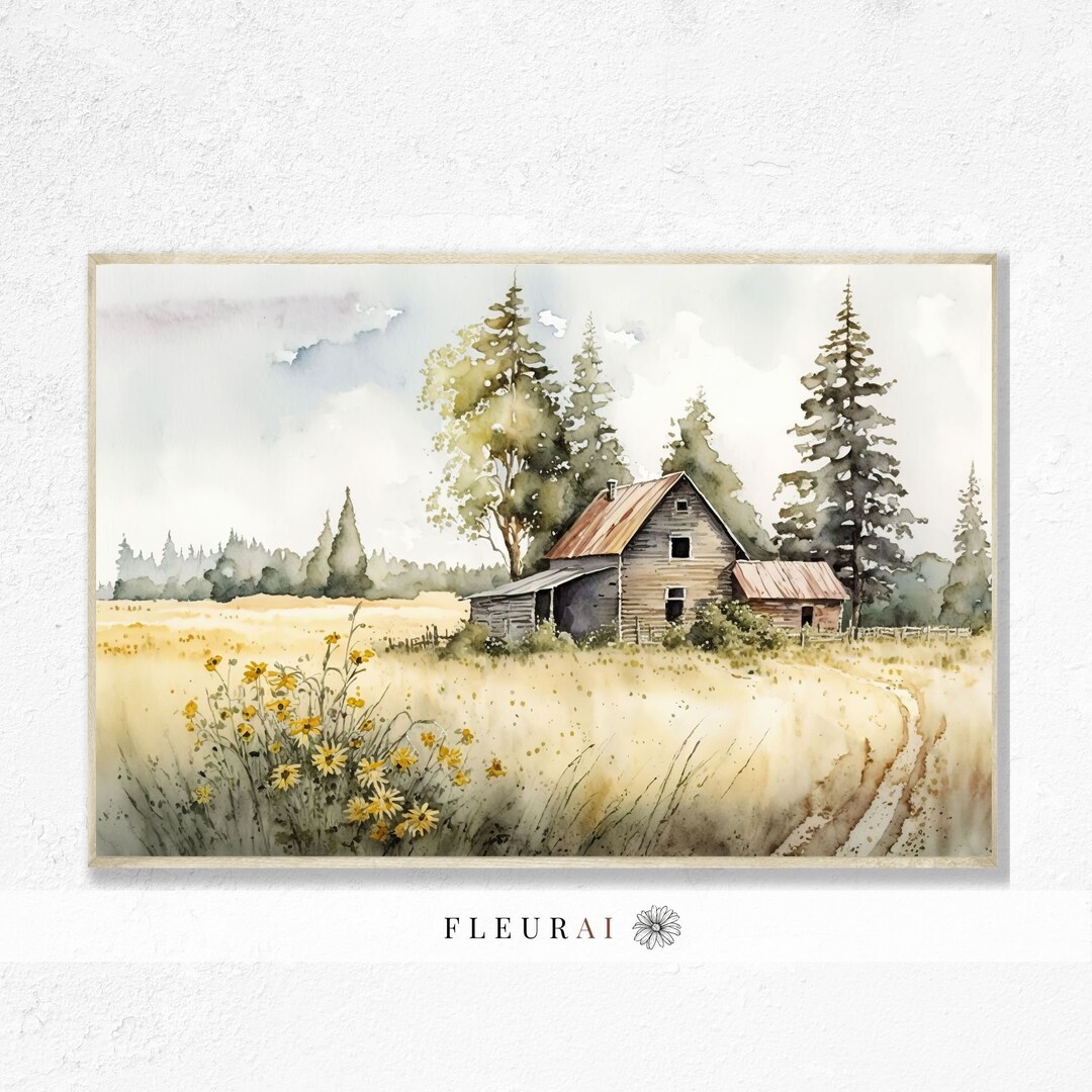 Barn Print 2312 Decor for Modern Farmhouse, Barn Art, Barn Wall Art ...