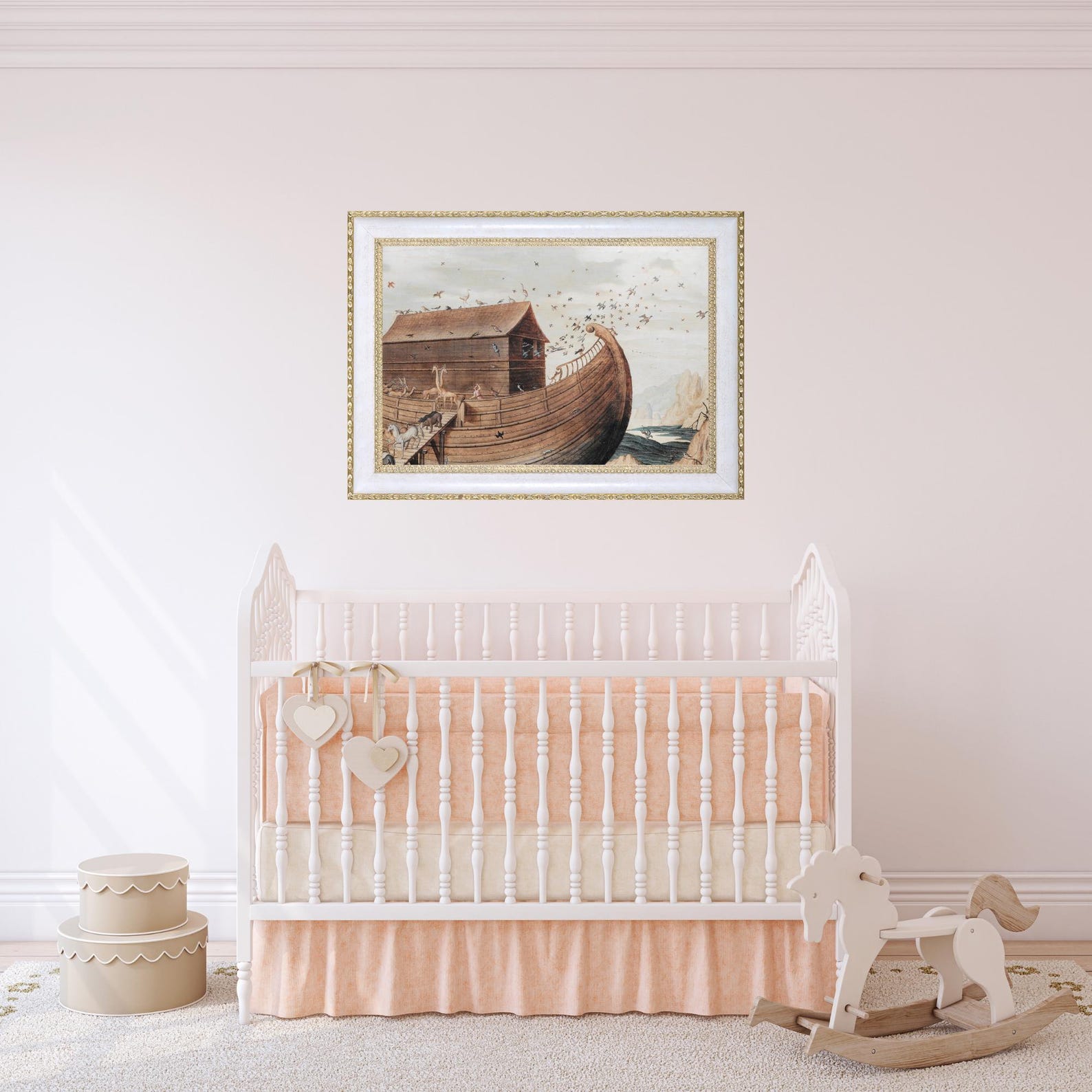 Vintage Noah's Ark Art Print for a Neutral Nursery - Unframed - Etsy
