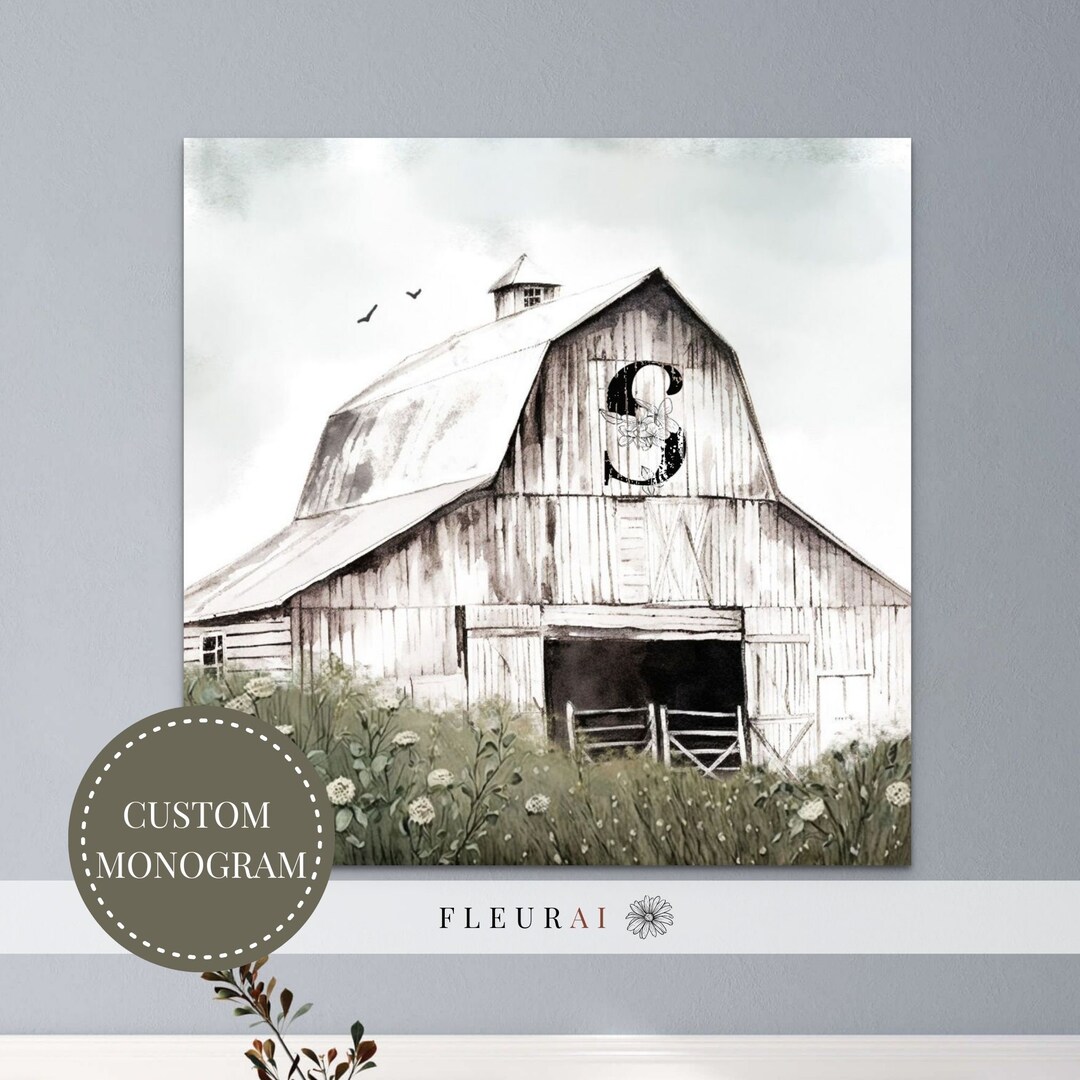 Custom Barn Print 051823 | Personalized Wall Art | New Home Gift ...