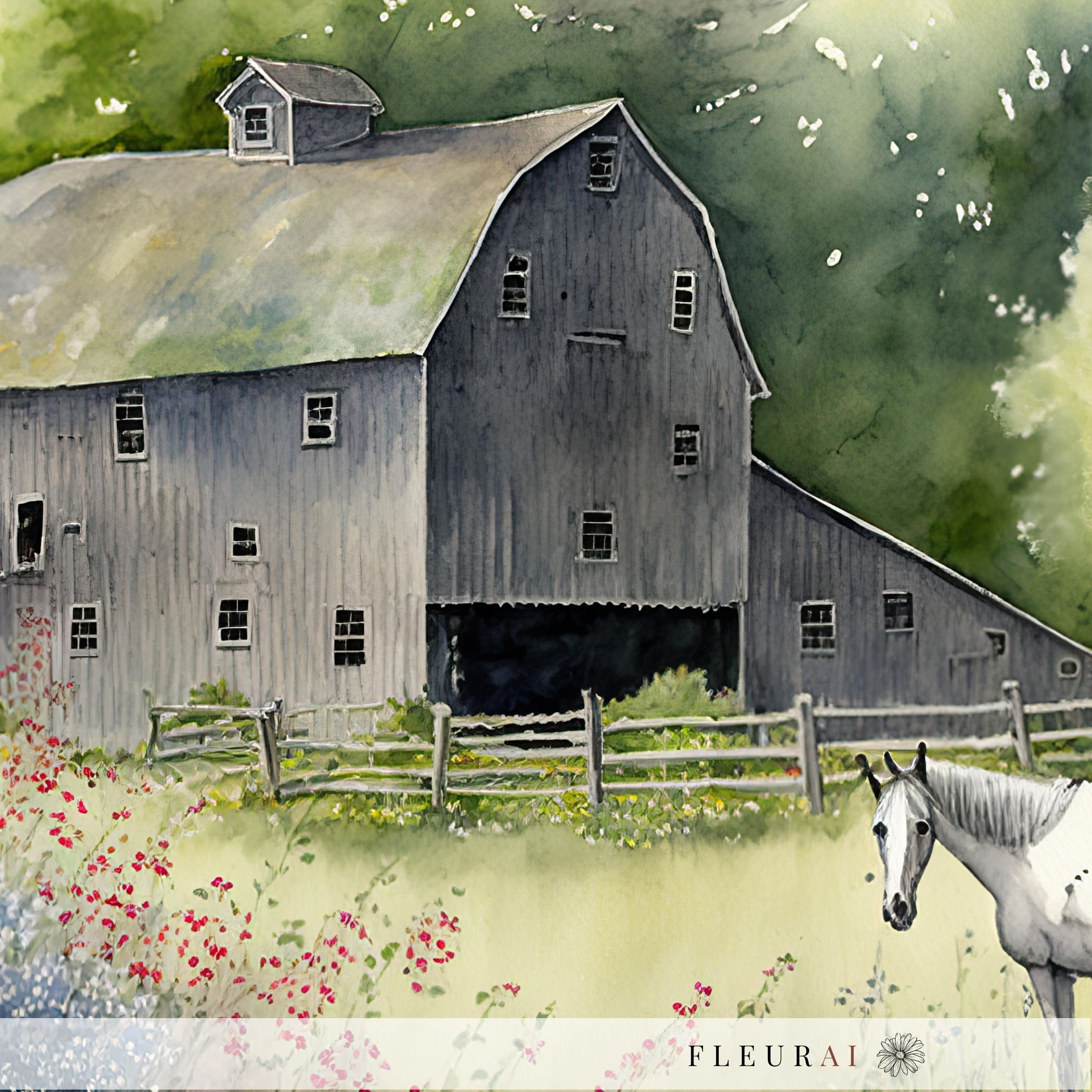 Digital Download Version Barn Print Series 235D Vintage - Etsy