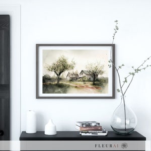 Digital Download Version - Farmhouse Landscape 238D | Modern Farmhouse ...