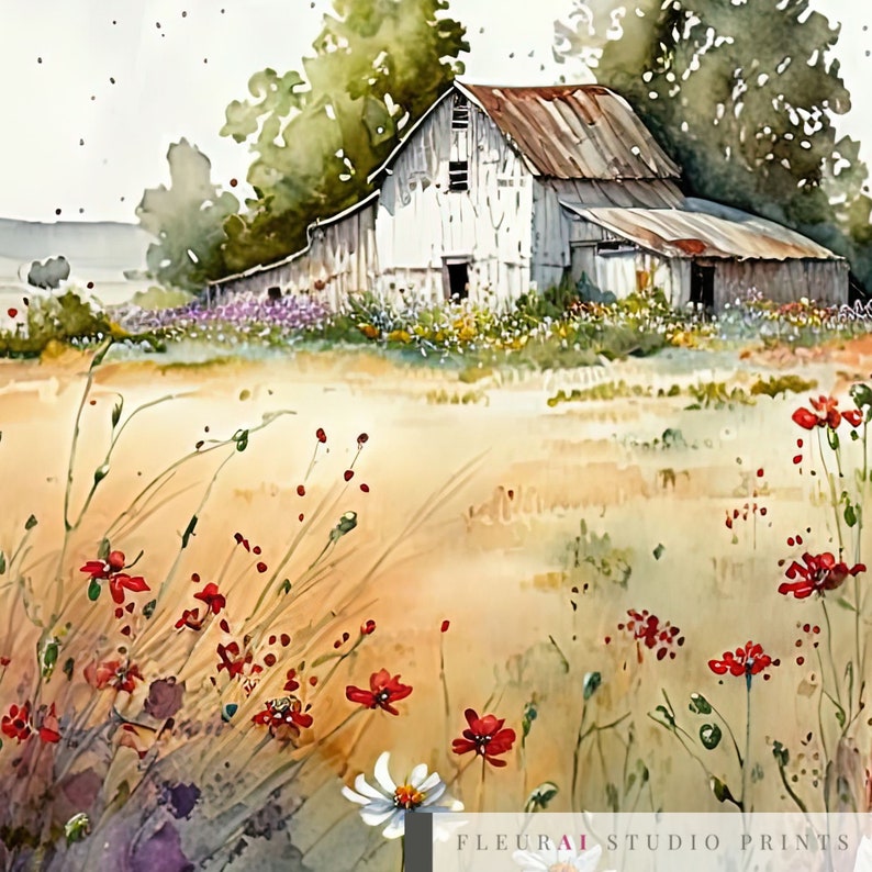 Printable Art - Barn Print Series 233D | Original Vintage Barn ...