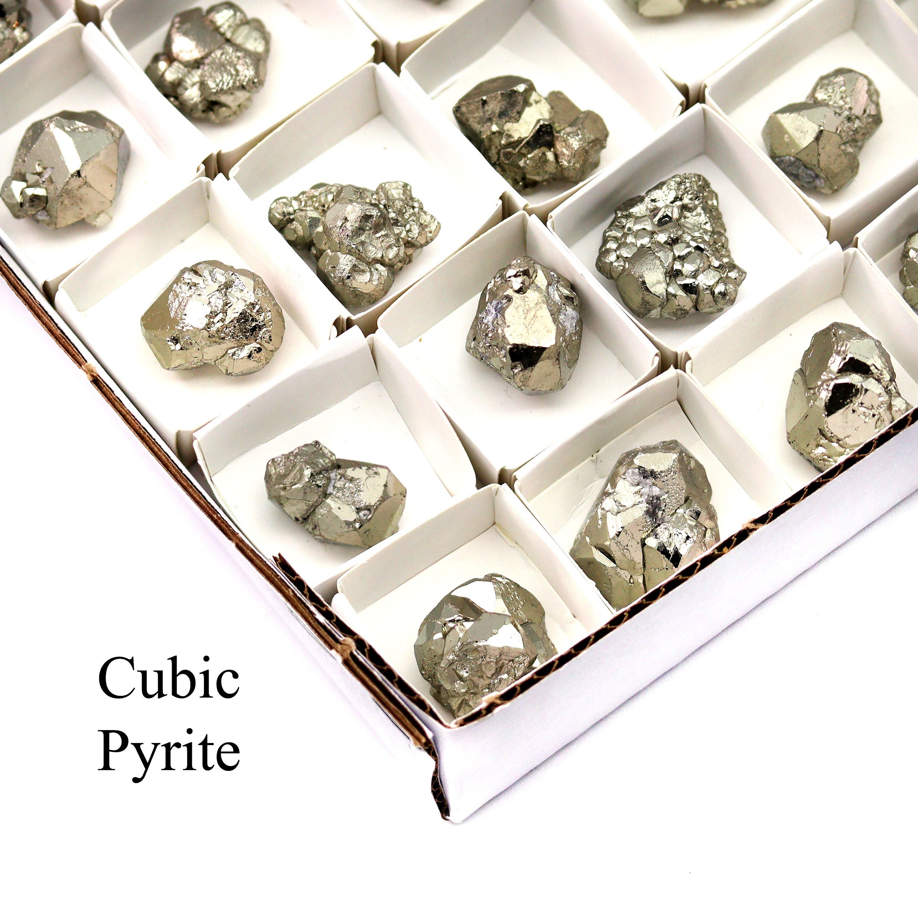 96 Piece Flat Pyrite Cubic Cocada Clusters - Etsy