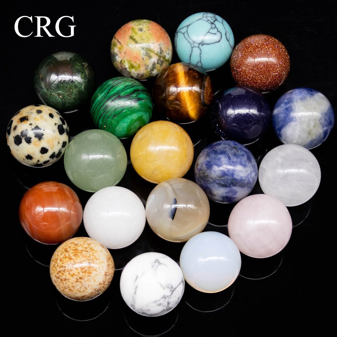 Gemstone Mini Spheres 10-12mm (20 Pieces) - Etsy