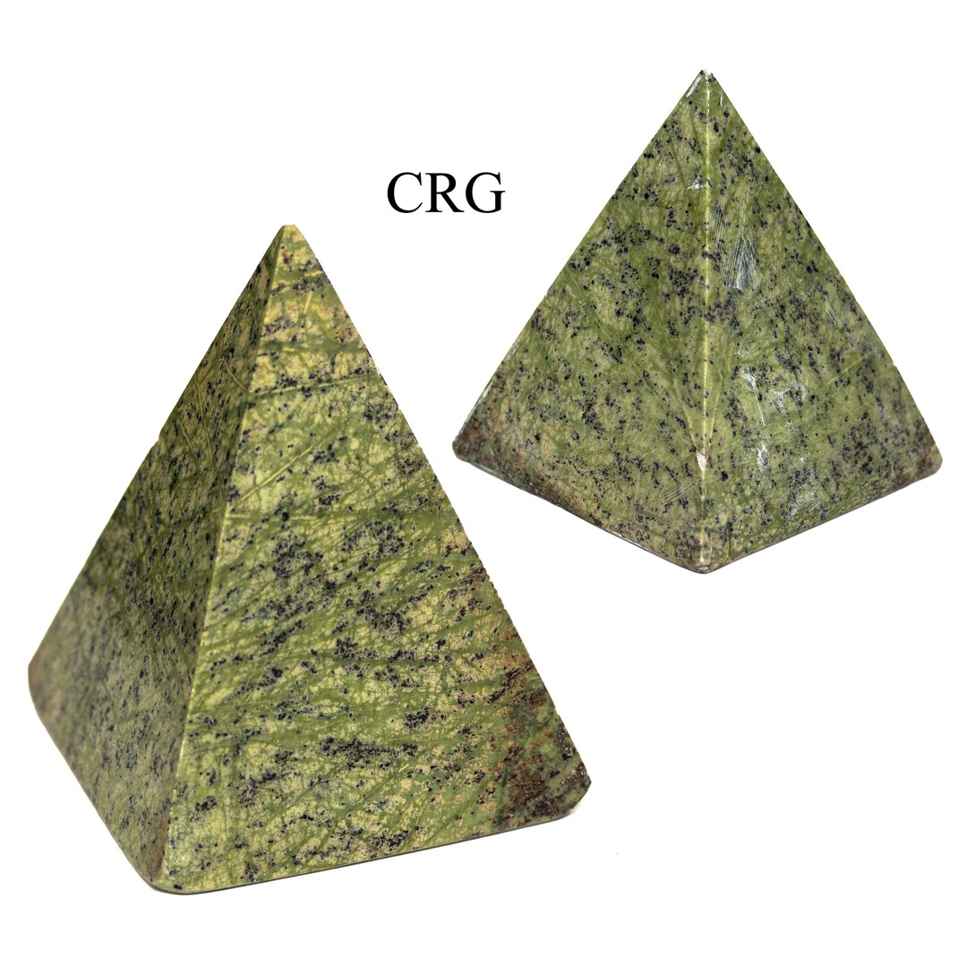 Jungle Green Jade Pyramids 2 Kilograms Mixed Sizes Wholesale Lot 4 ...