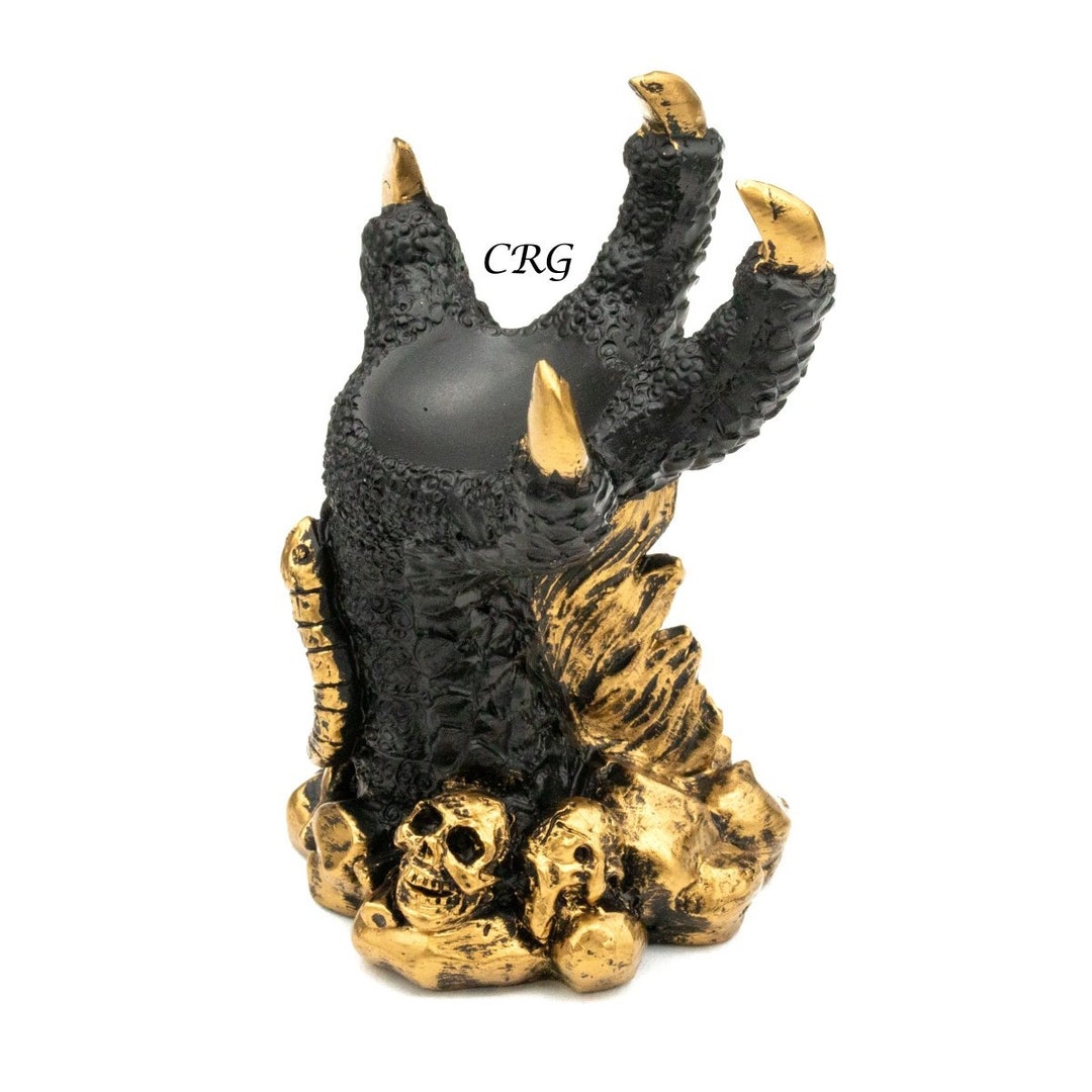 Claw and Snake Sphere Display (1 Piece) Size 3 Inches Crystal Stand ...